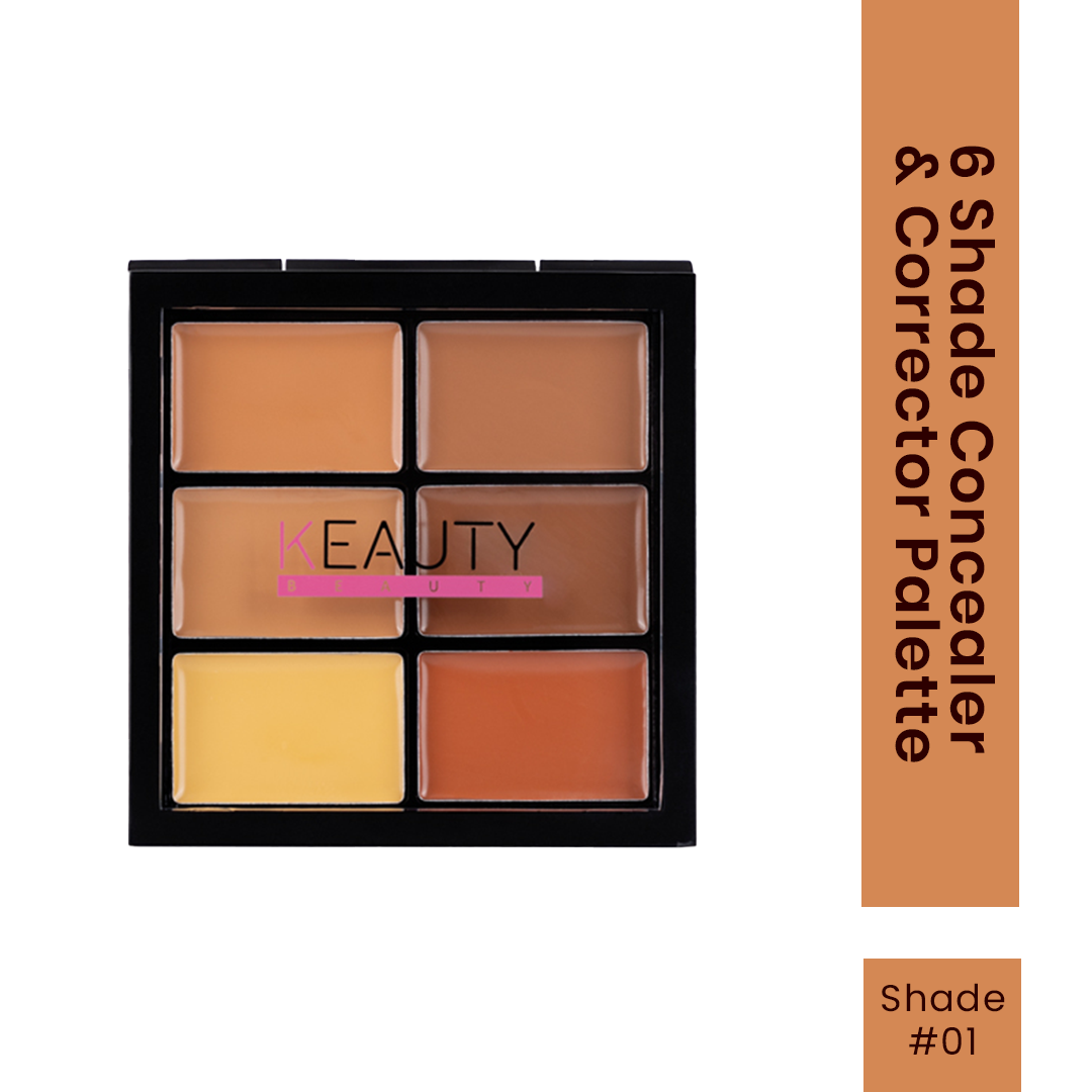 6 Shade Concealer & Corrector Palette – Keauty Beauty